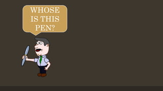 Possessive pronouns | PPTX