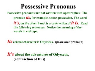 Possessive pronouns 3rdp | PPT