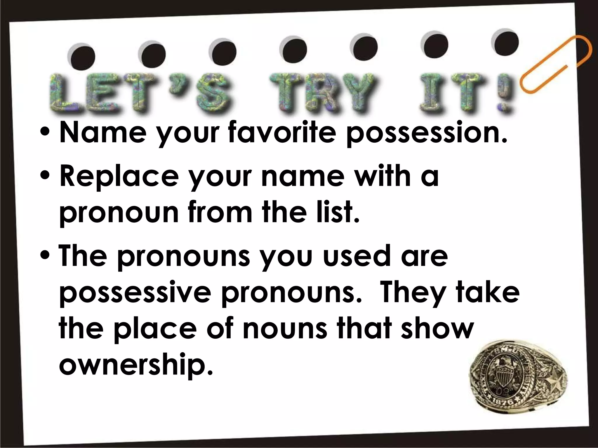 Contractions With Pronouns | PPT