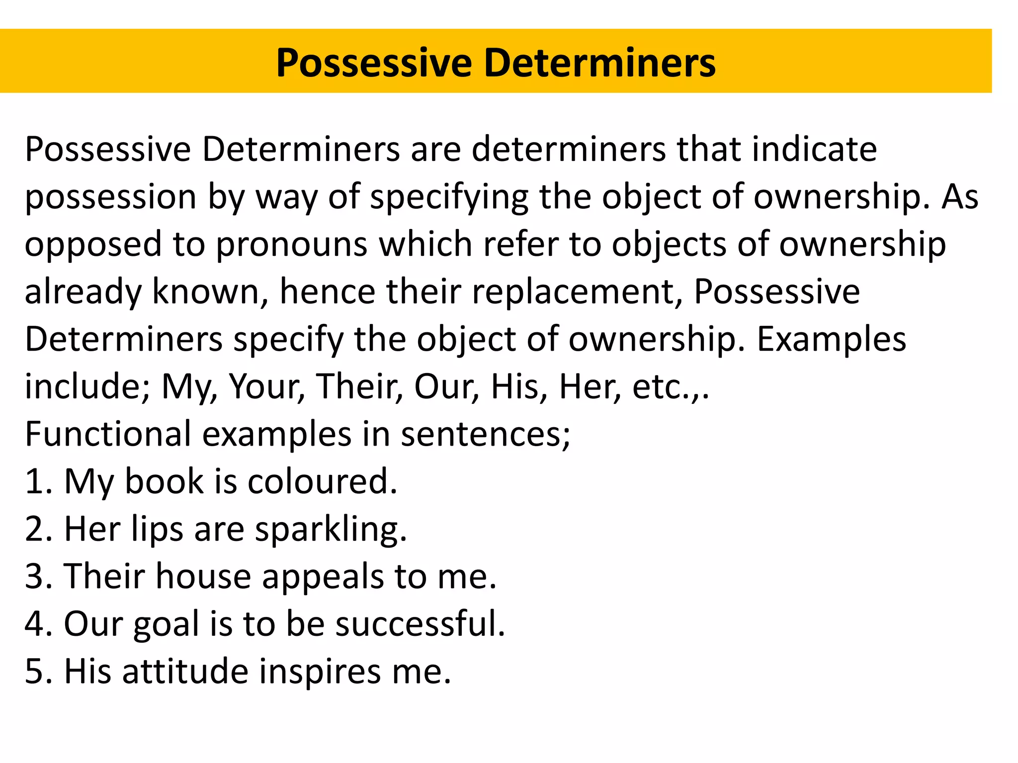 Possessive Pronouns vs Possessive determiners-WPS Office.pptx
