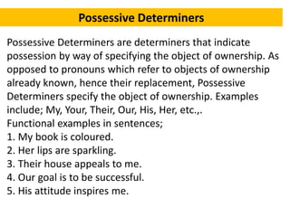 Possessive Pronouns vs Possessive determiners-WPS Office.pptx