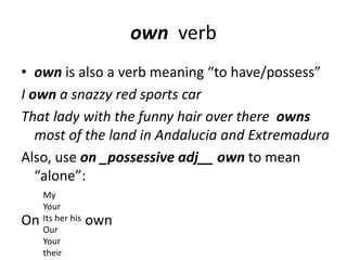 Possessive 's | PPTX