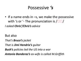 Possessive 's | PPTX