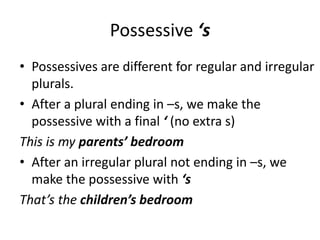 Possessive 's | PPTX