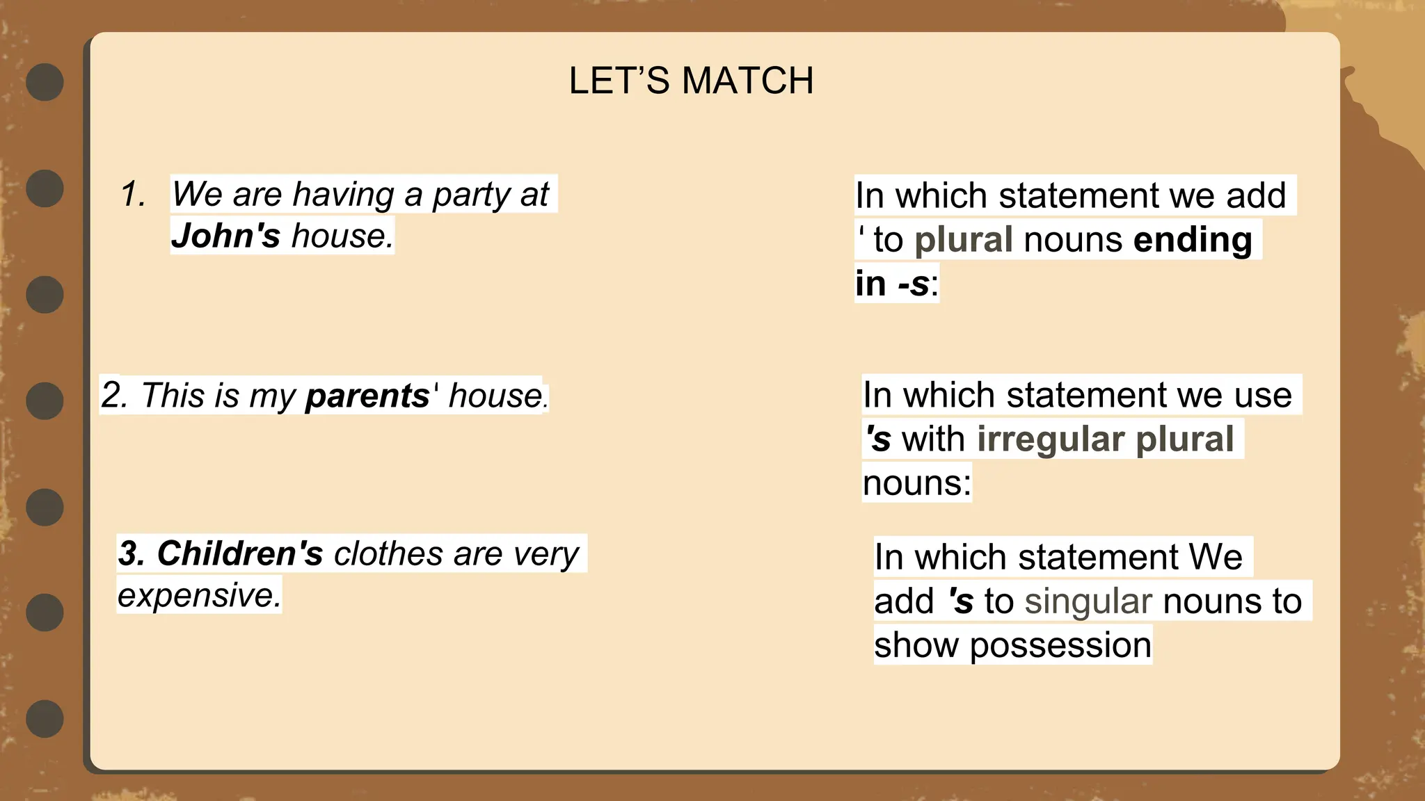 Possessive ´S .pptx in Family vocabulary | PPTX