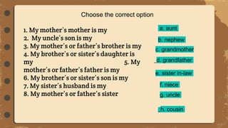 Possessive ´S .pptx in Family vocabulary | PPTX