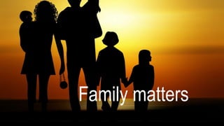 POSSESSIVES ADJECTIVES with a family context | PPT
