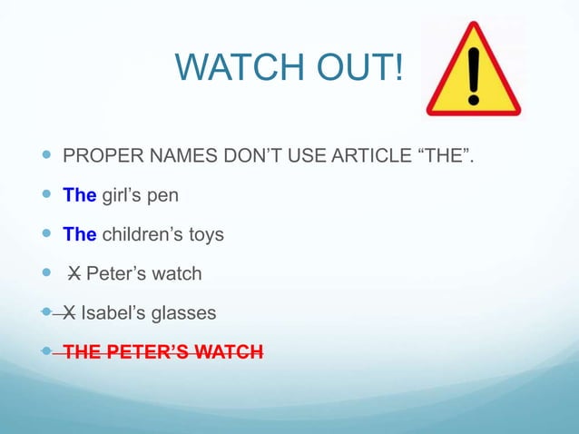 Possessive 's saxon genitive ppt | PPTX