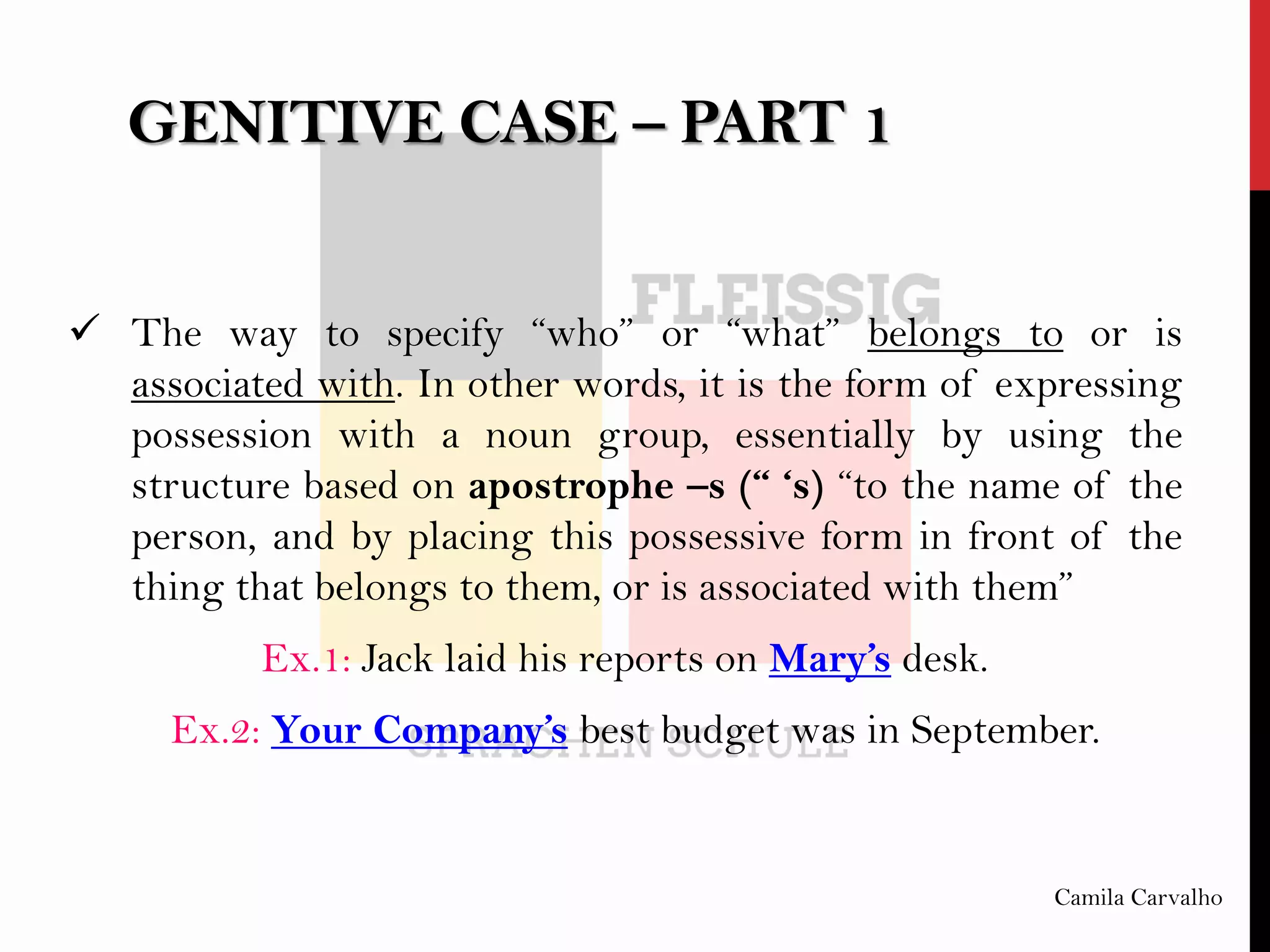 Possessive structures - Part 1 | PPT