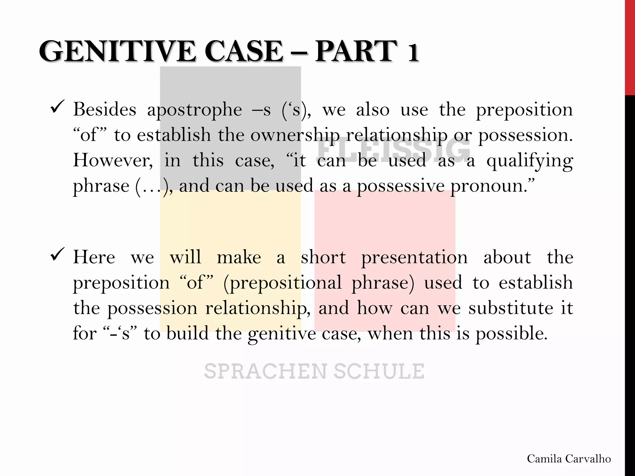 Possessive structures - Part 1 | PPT
