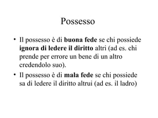 Possesso | PPT