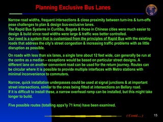 Possibilities for Bus Lane System | PPS | Rail Travel | Travel Type