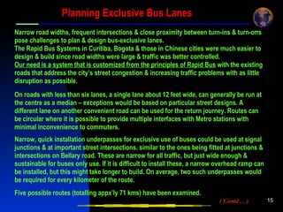 Possibilities For Bus Lane System | PPS
