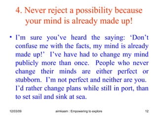 Possibility Thinking | PPS