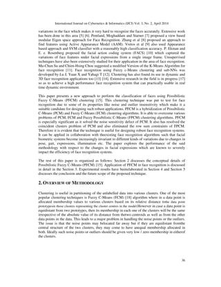 Possibility fuzzy c means clustering for expression invariant face ...