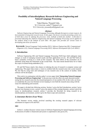 Possibility of interdisciplinary research software engineering ...