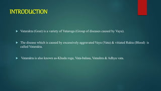 Possible correlation of vatarakta | PPTX