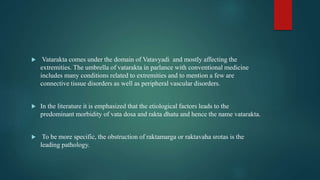 Possible correlation of vatarakta | PPTX