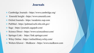 Possible ways of getting oneself abreast of current literature | PPTX
