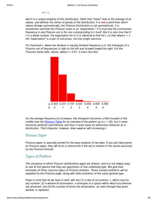 Possion distribution | PDF