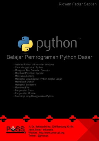 Poss upi press pemrograman python dasar - 17 | PDF