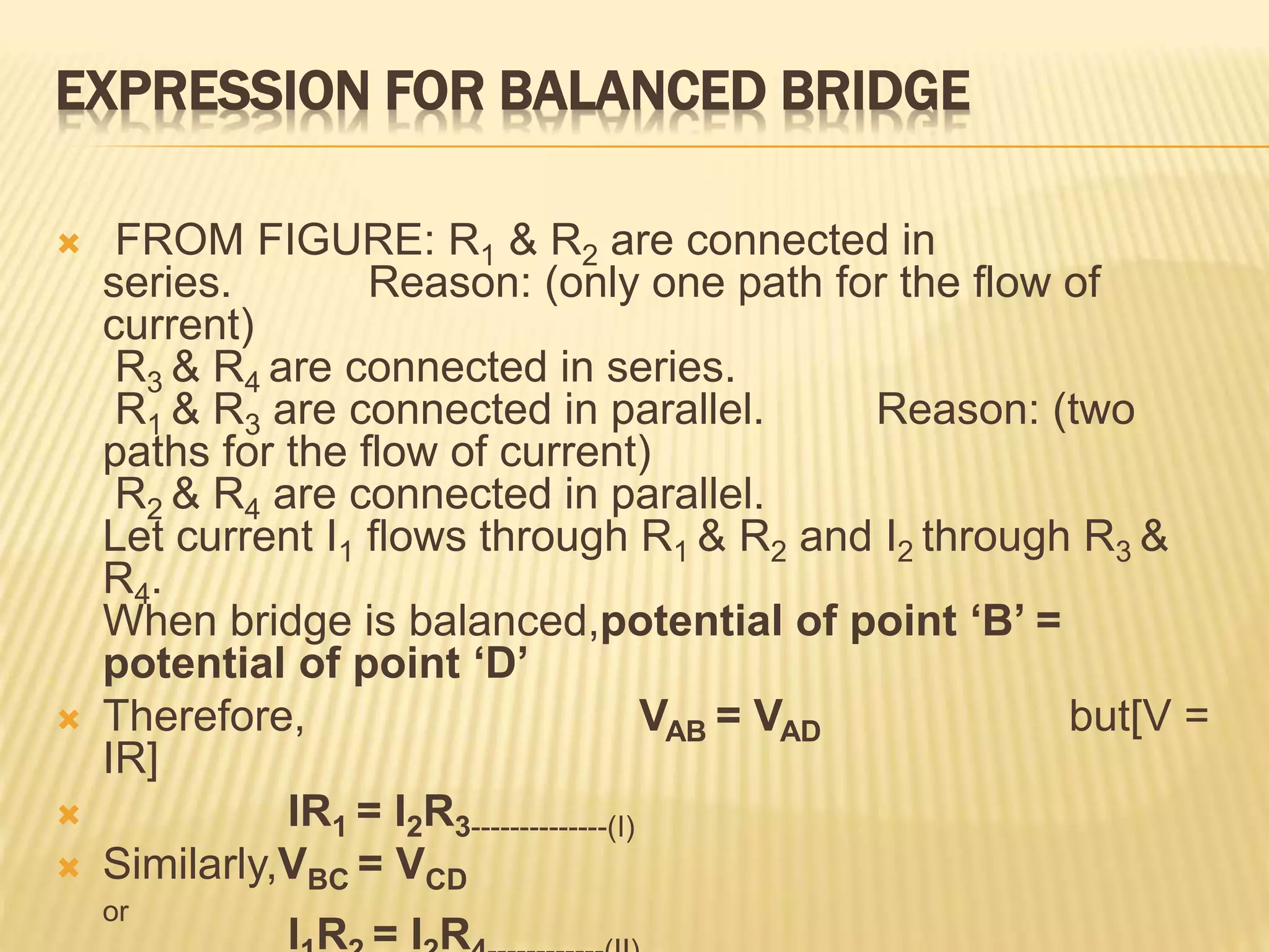 Galvanometer,wheatstone bridge,ohm law, | PPTX