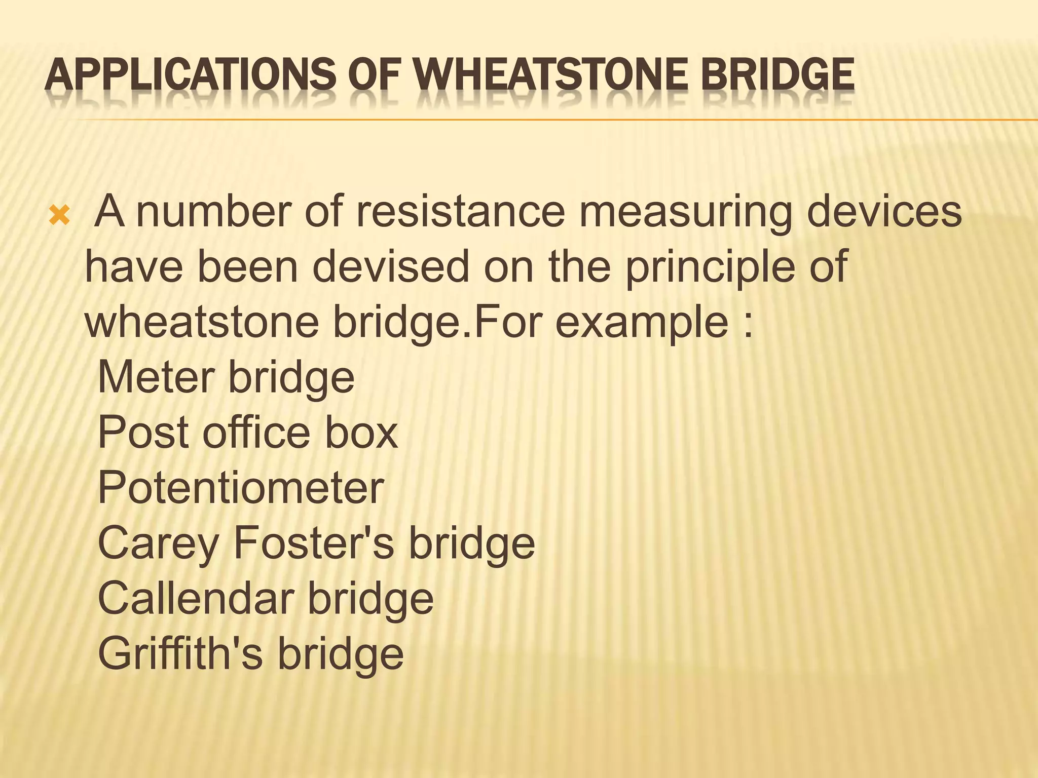 Galvanometer,wheatstone bridge,ohm law, | PPTX