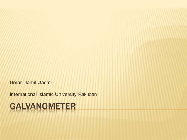 Galvanometer,wheatstone bridge,ohm law, | PPT