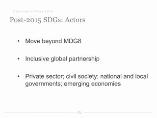 Post 2015 sustainable development goals | PPT