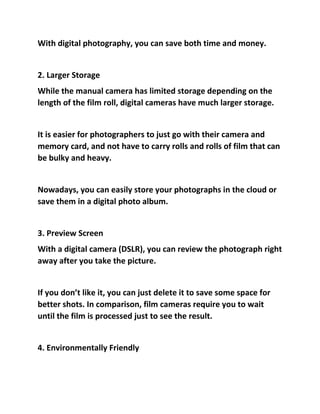 What is Digital Photography | PDF