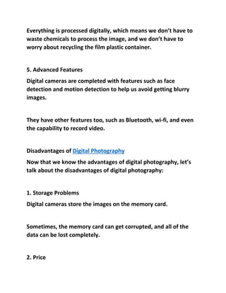 What is Digital Photography | PDF