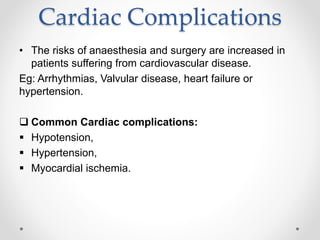 Post anaesthesia complications | PPTX