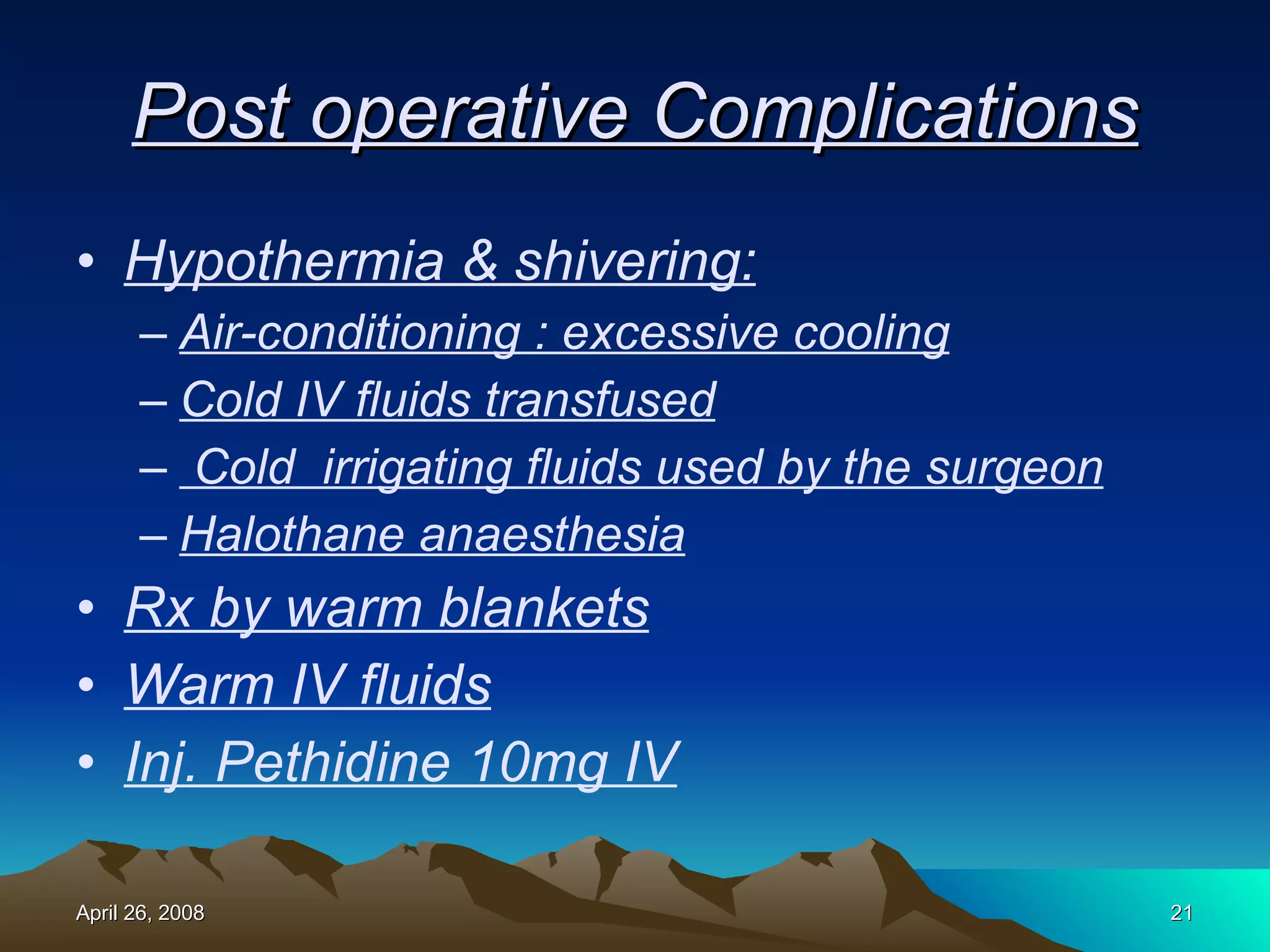 Post Anesthesia Care Unit | PPT | Lung and Respiratory Health ...