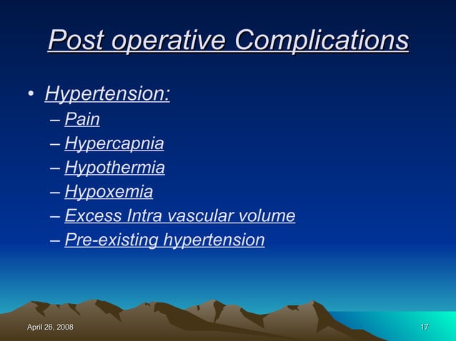 Post Anesthesia Care Unit | PPT | Lung and Respiratory Health ...