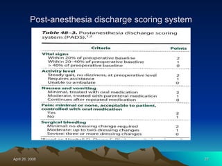 Post Anesthesia Care Unit | PPT