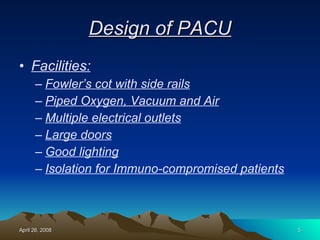 Post Anesthesia Care Unit | PPT