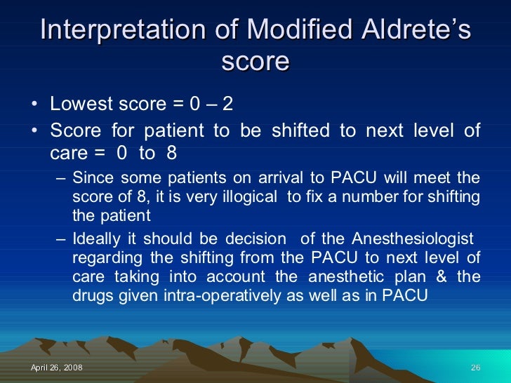 Post Anesthesia Care Unit