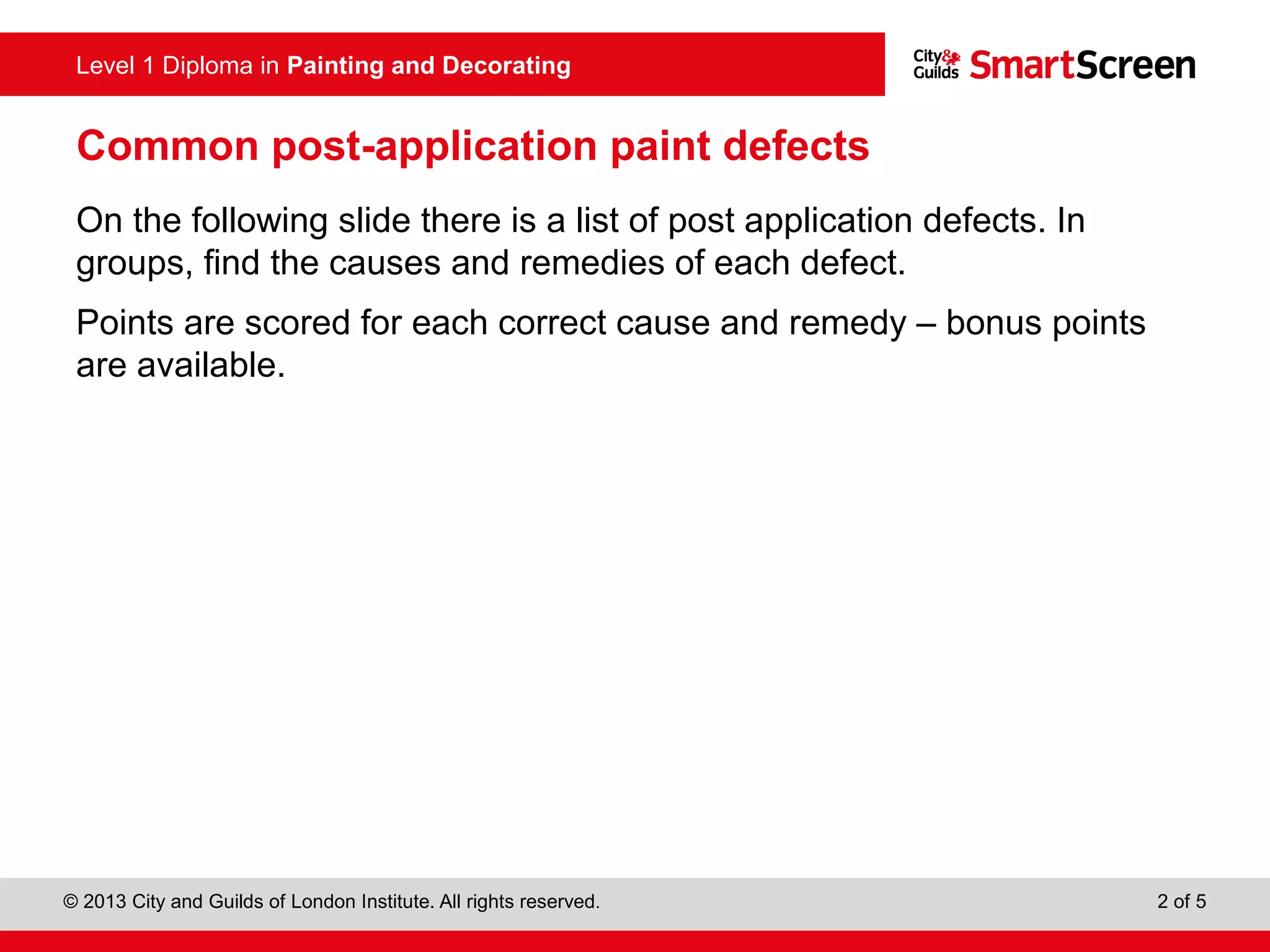 Post application defects | PPT