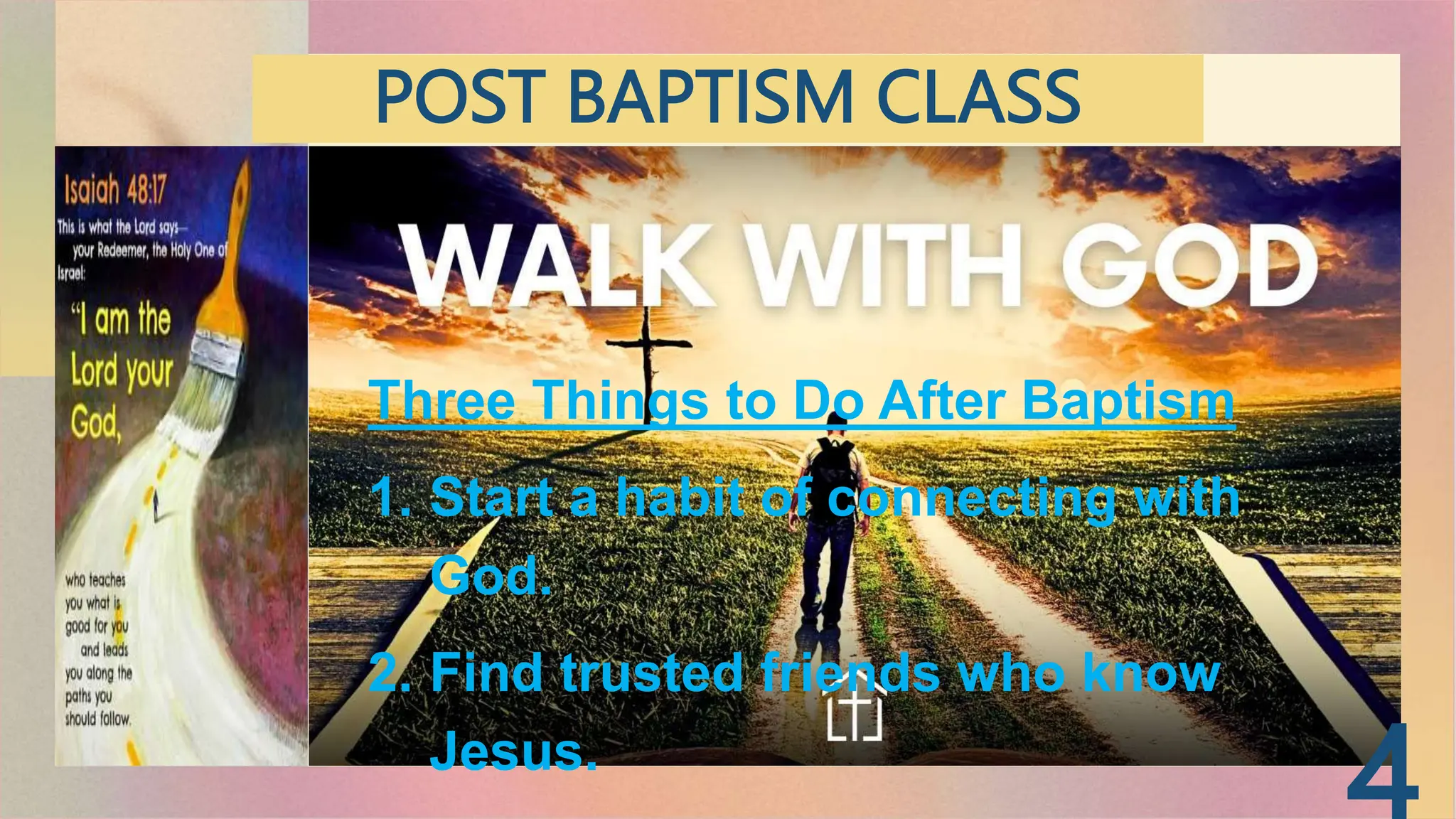 Post - Baptism Class.pptx for newly believers | PPTX