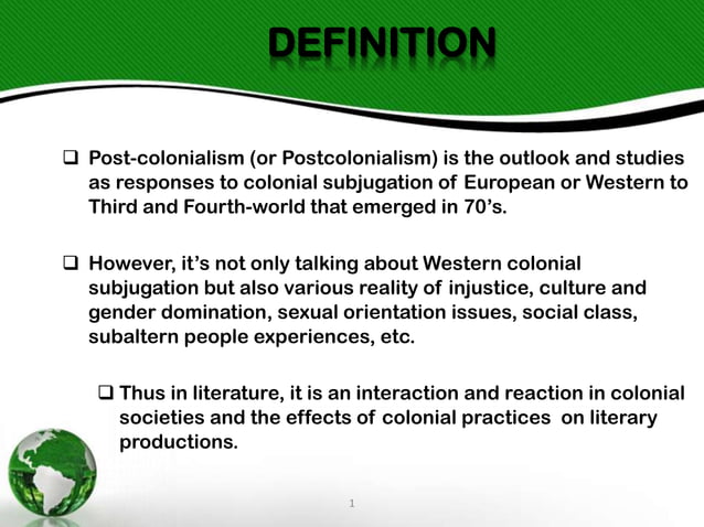 Post colonialism | PPTX