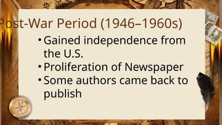 Post-Colonial period in 21st century literaturepptx | PPTX