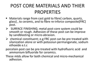 Post core systems | PPTX