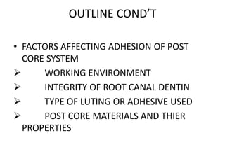 Post core systems | PPTX