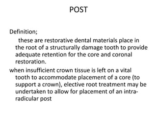Post core systems | PPTX