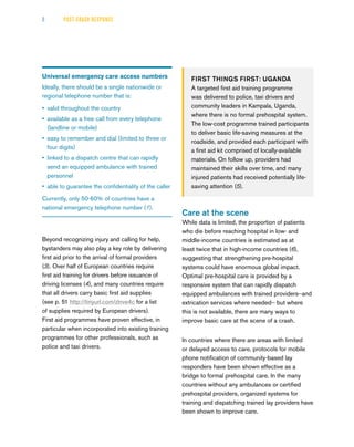 Post-crash Response - UN (Nações Unidas - ONU) | PDF