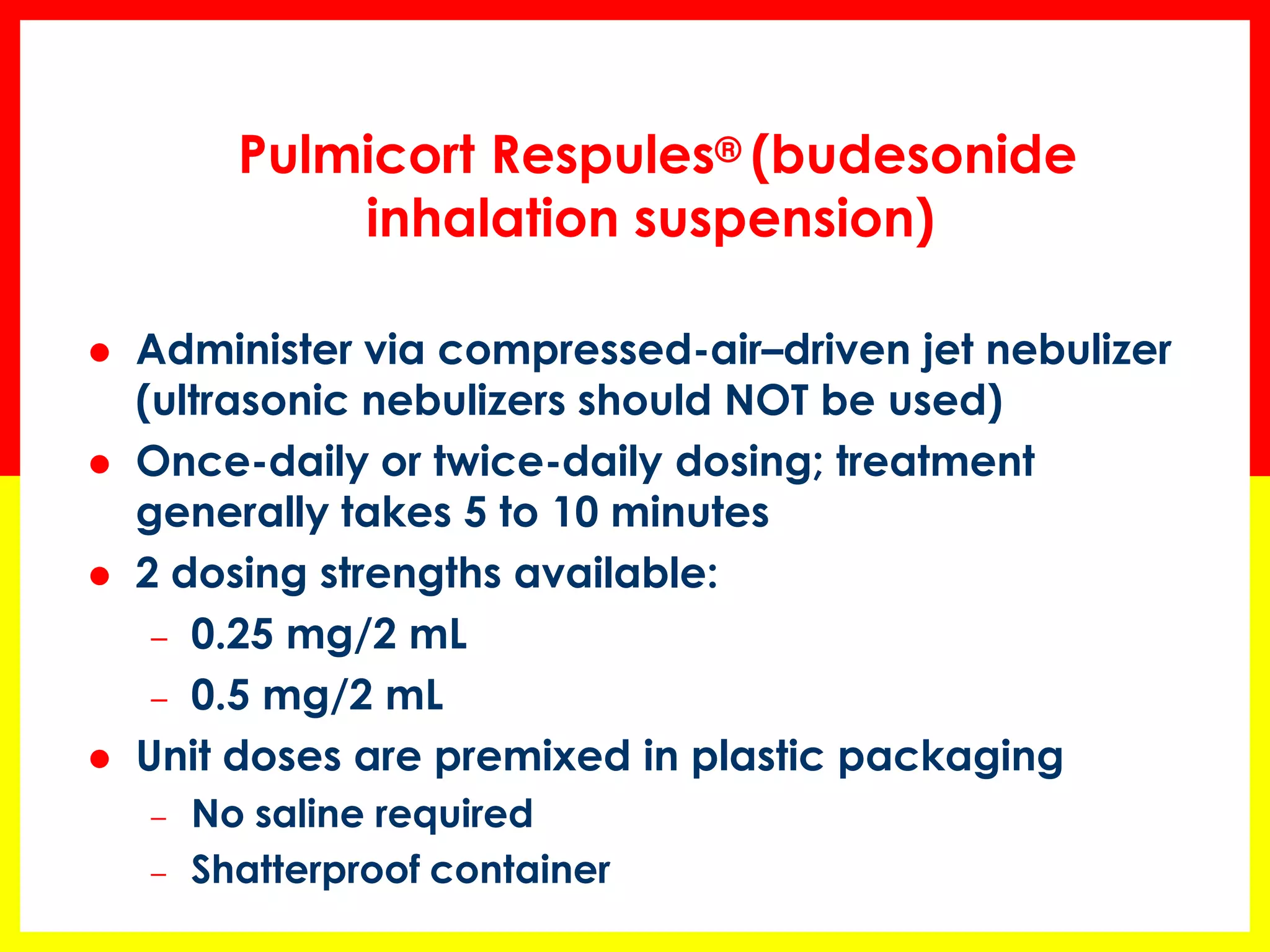 Post discharge use of nebulized pulmicort respules® in children after ...