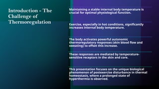 Post-exercise thermoregulation and associated factors | PPTX