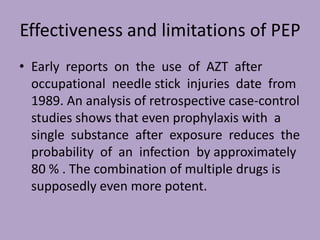 Post exposure prophylaxis (pep) -by Dr Munawar Khan SACP | PPTX