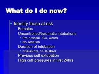 Post extubation stridor | PPT