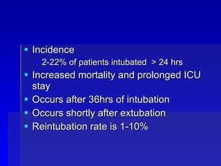 Post extubation stridor | PPT